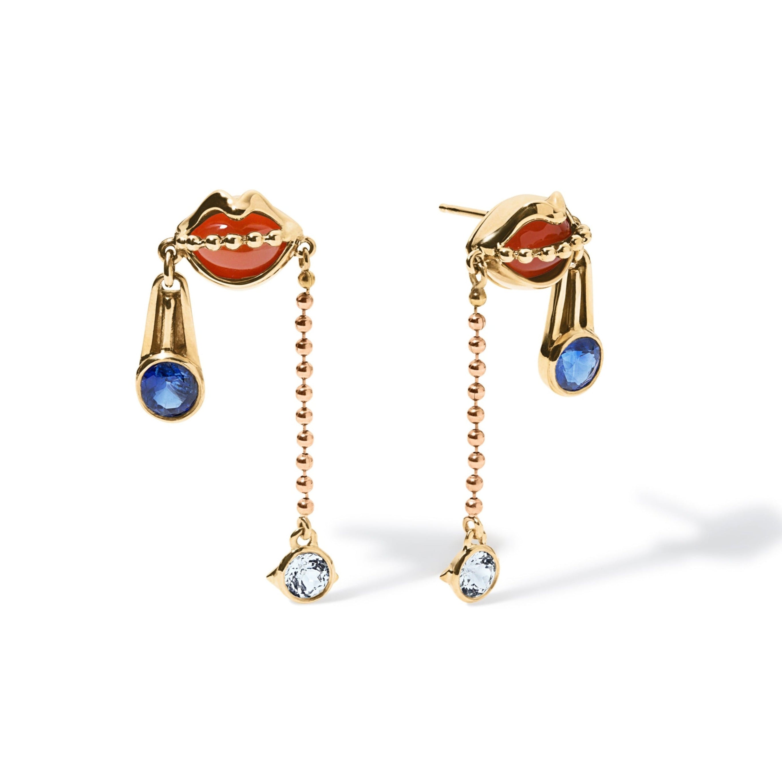 ZIP YOUR LIPS earrings | TOMOMI MOTOYAMA JEWELS – Tomomi Motoyama